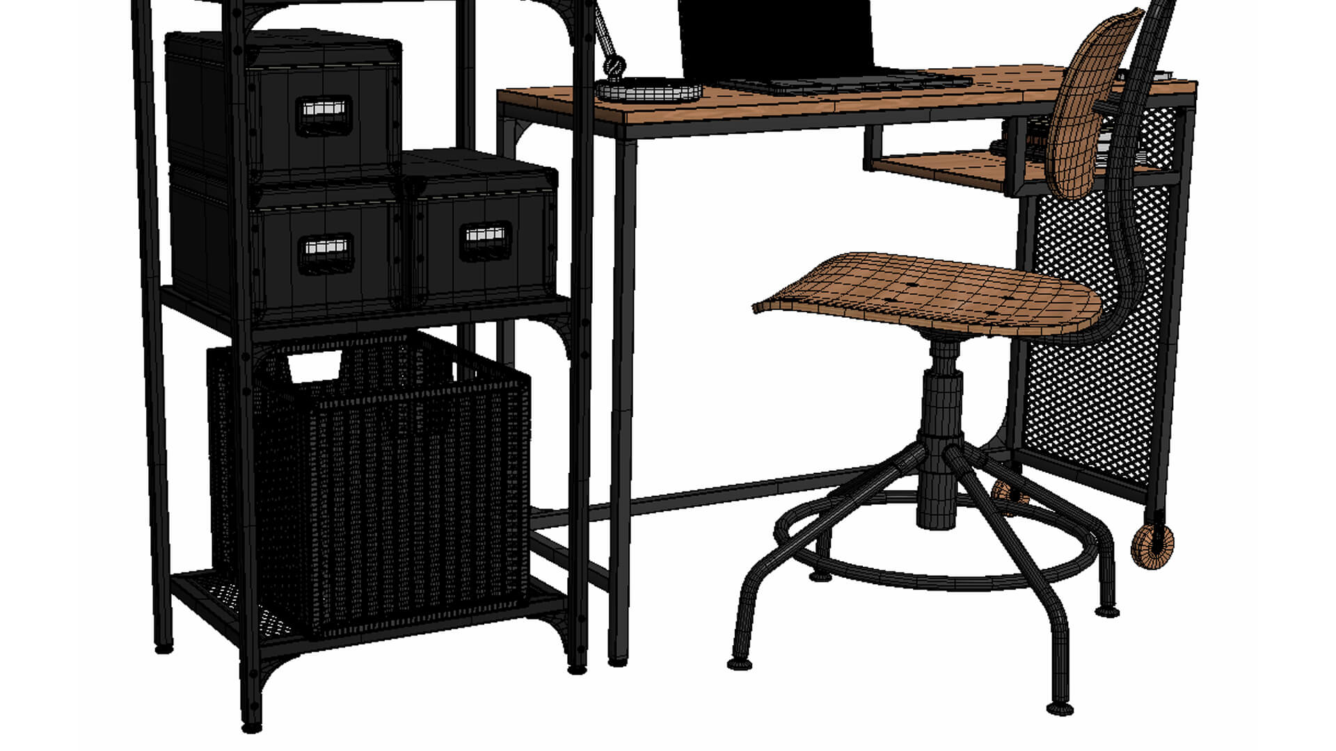 IKEA Office Workplace 02 - 3D Model by murtazaboyraz