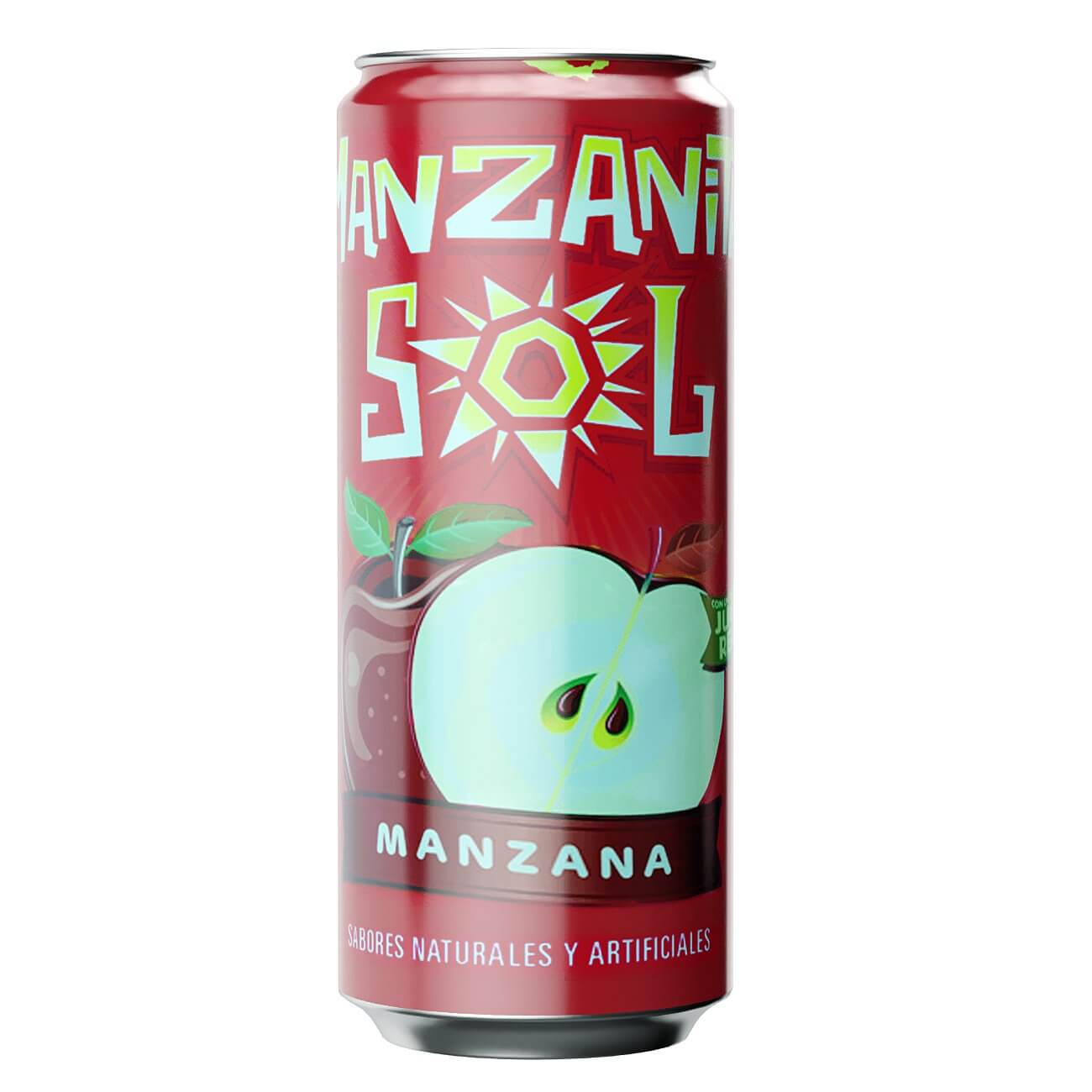 Manzanita Sol Apple Flavored Soda Can 355ml Sleek - 3D Model by ...