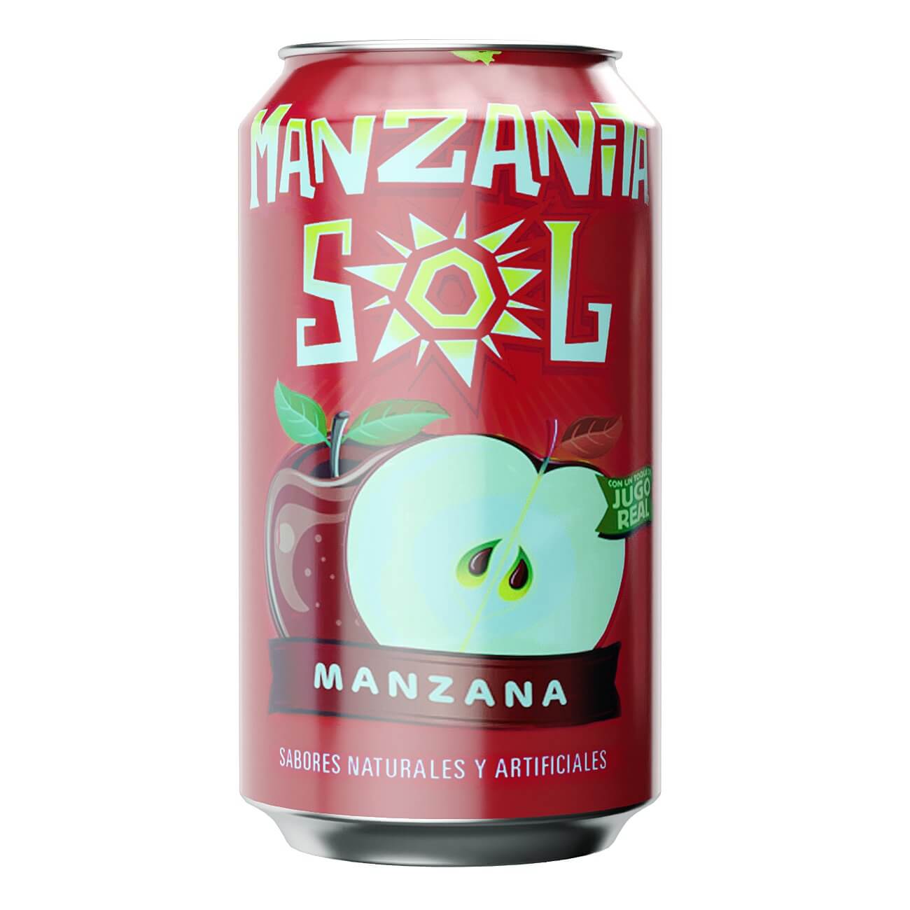 Manzanita Sol Apple Flavored Soda Can 375ml - 3D Model by murtazaboyraz