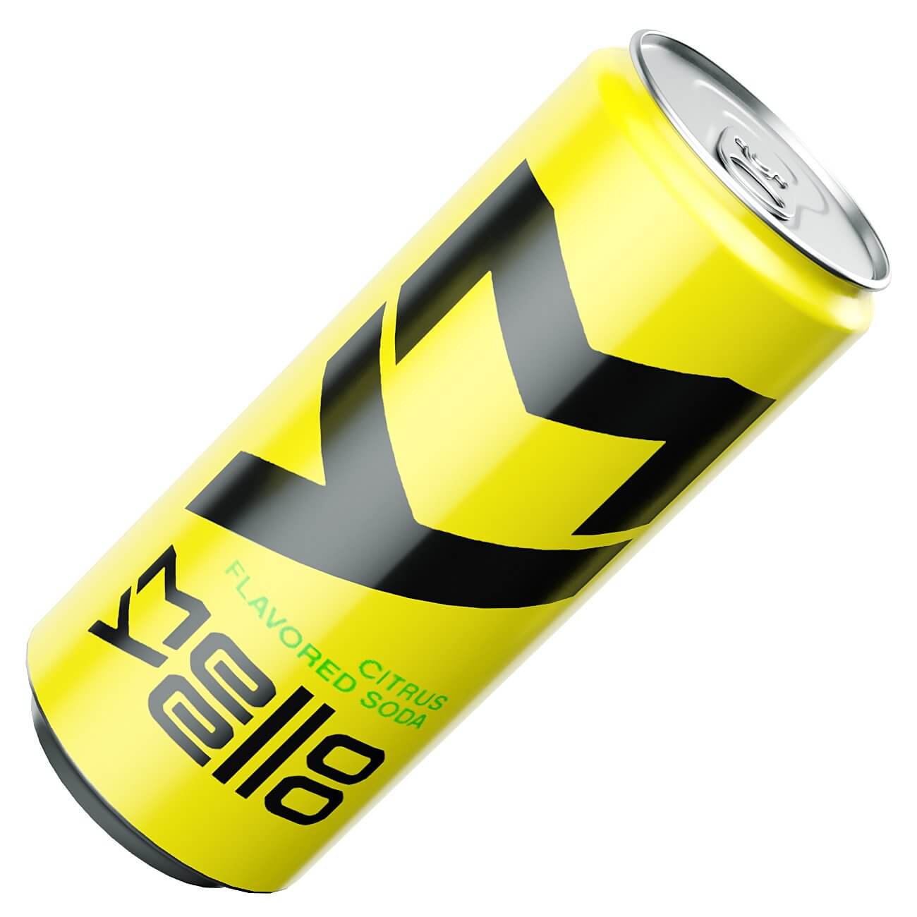 Mello Yello Soda Citrus Can 355ml Sleek - 3D Model by murtazaboyraz