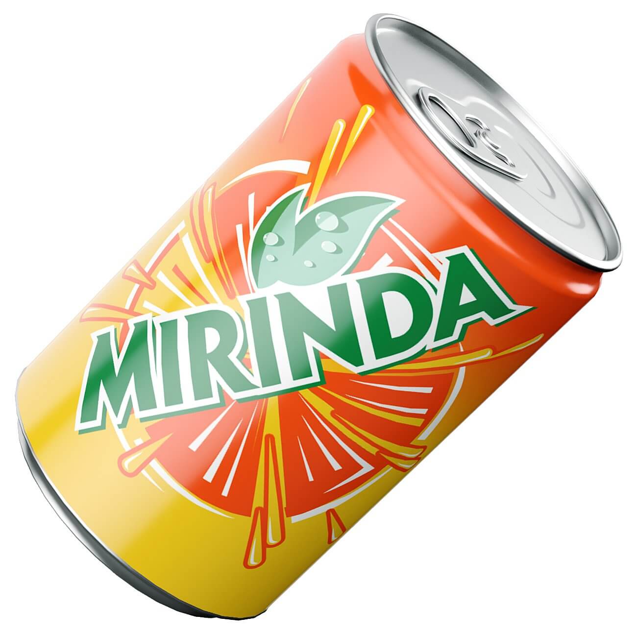Miranda Orange Cans 163ml Slim - 3D Model by murtazaboyraz
