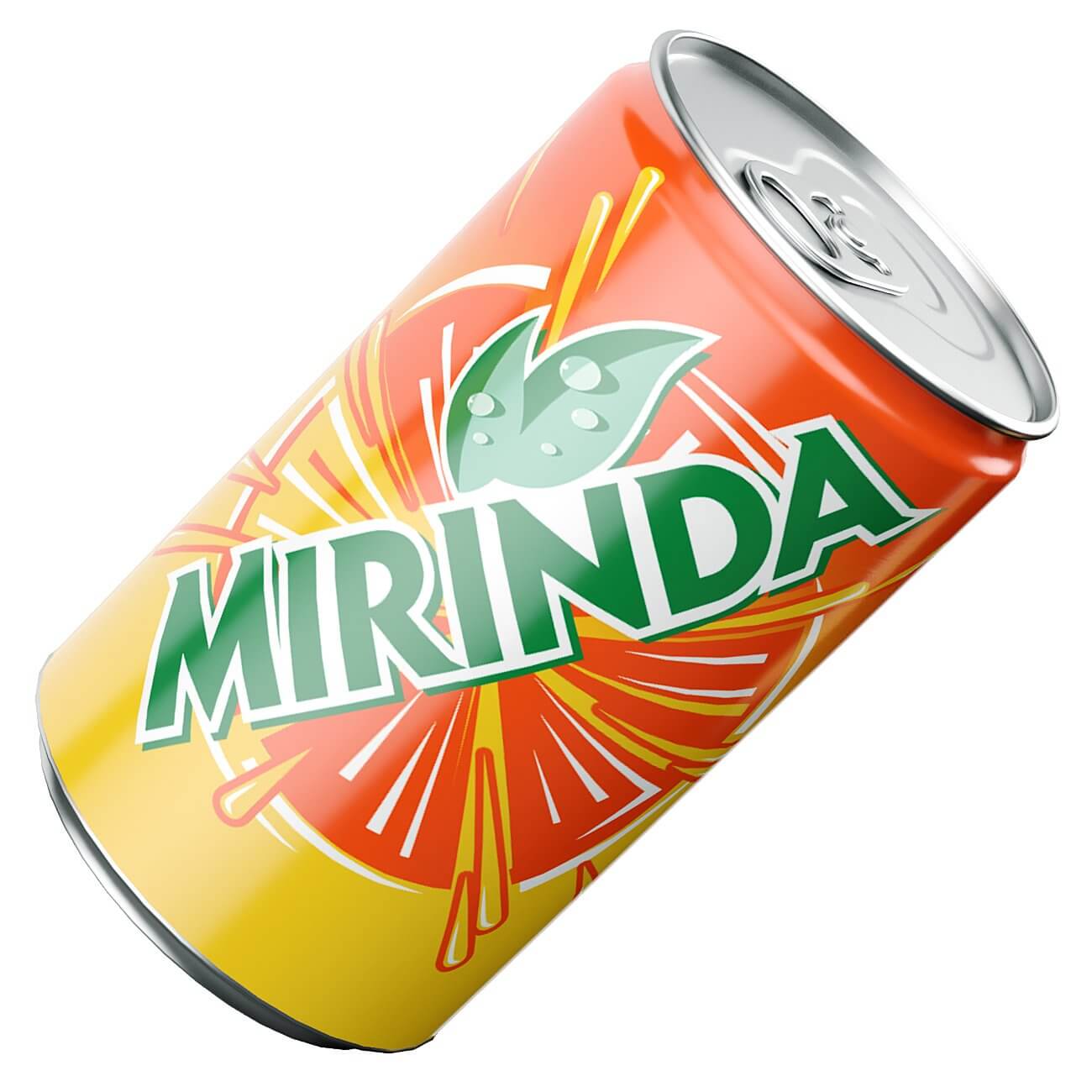 Miranda Orange Cans 187ml Slim - 3D Model by murtazaboyraz