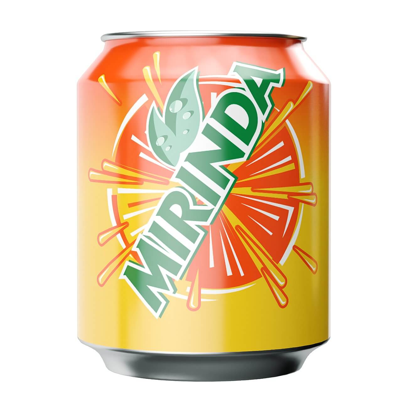 Miranda Orange Cans 250ml - 3D Model by murtazaboyraz