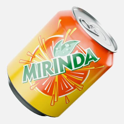 Miranda Orange Cans 250ml - 3D Model by murtazaboyraz