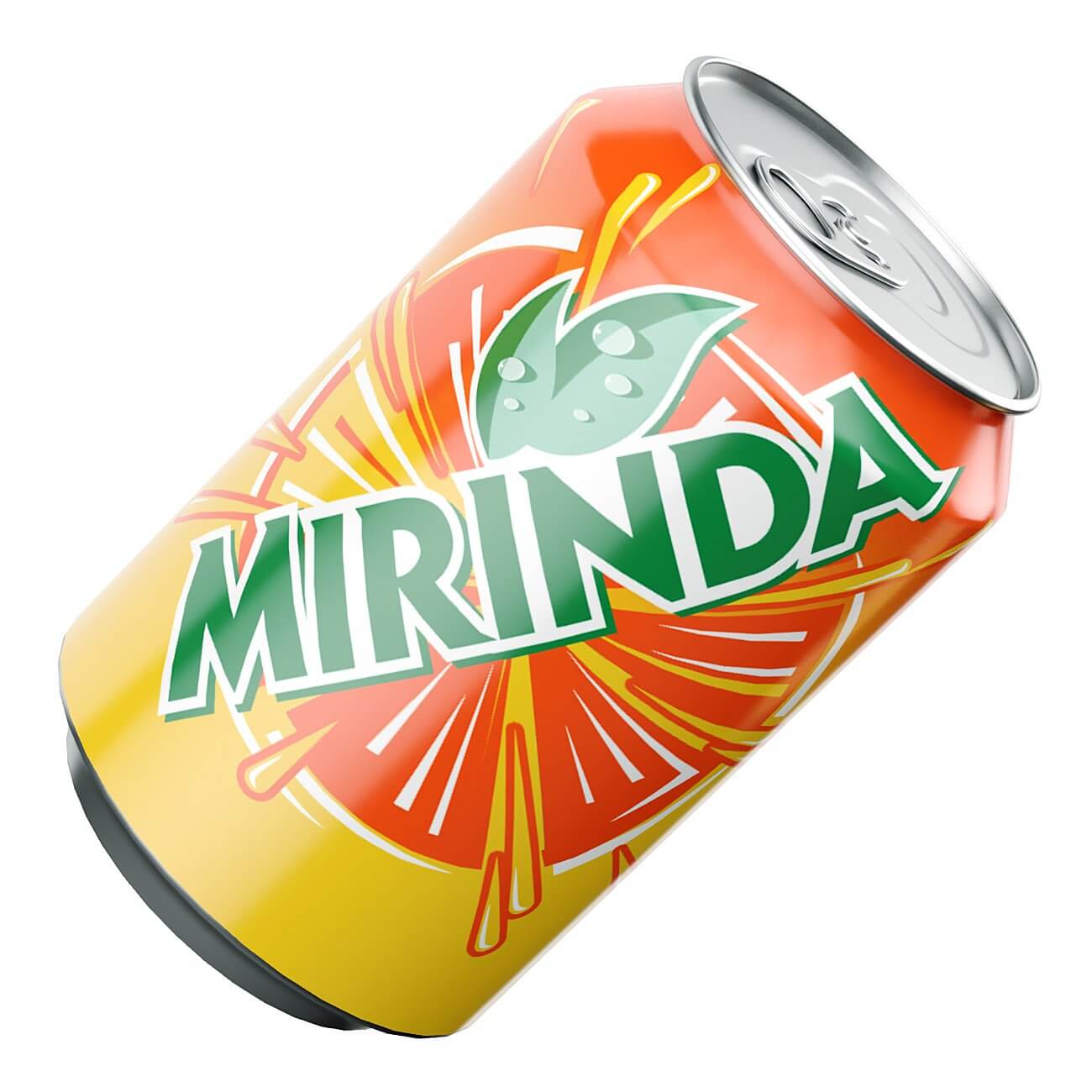 Miranda Orange Cans 330ml - 3D Model by murtazaboyraz
