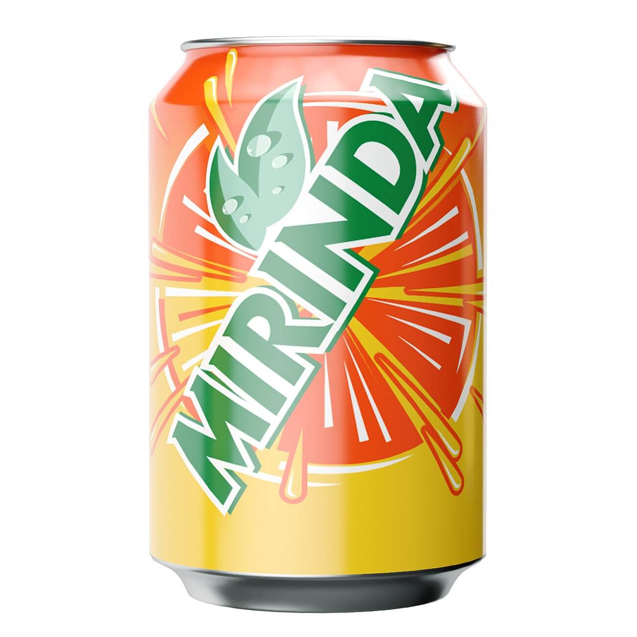 Miranda Orange Cans 330ml - 3D Model by murtazaboyraz