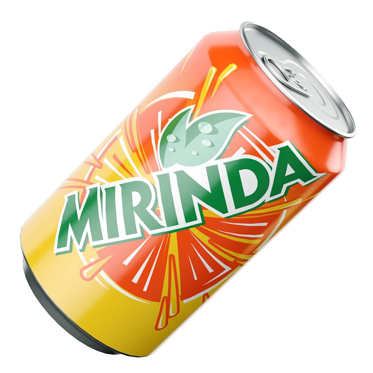 Miranda Orange Cans 355ml - 3D Model by murtazaboyraz