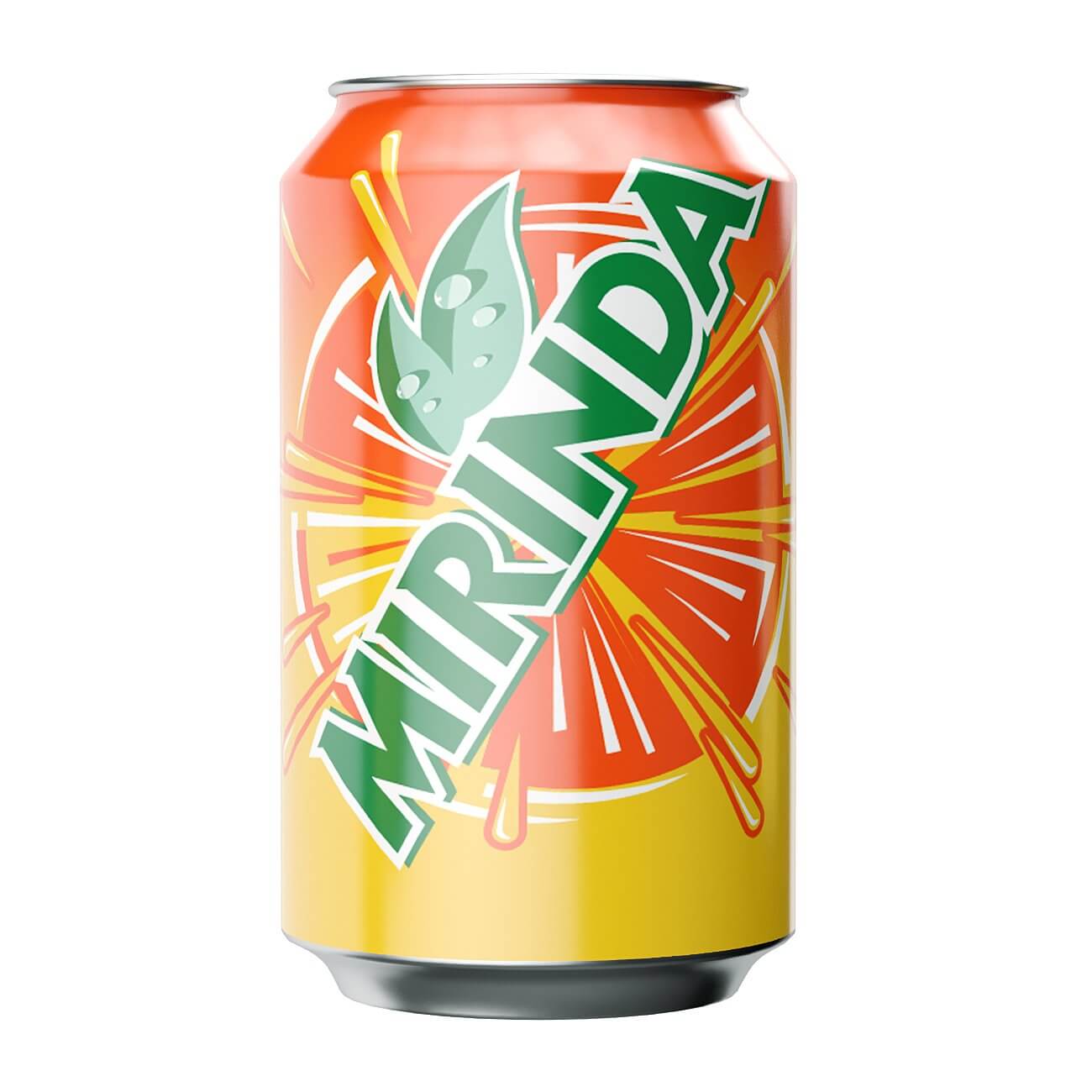 Miranda Orange Cans 355ml - 3D Model by murtazaboyraz