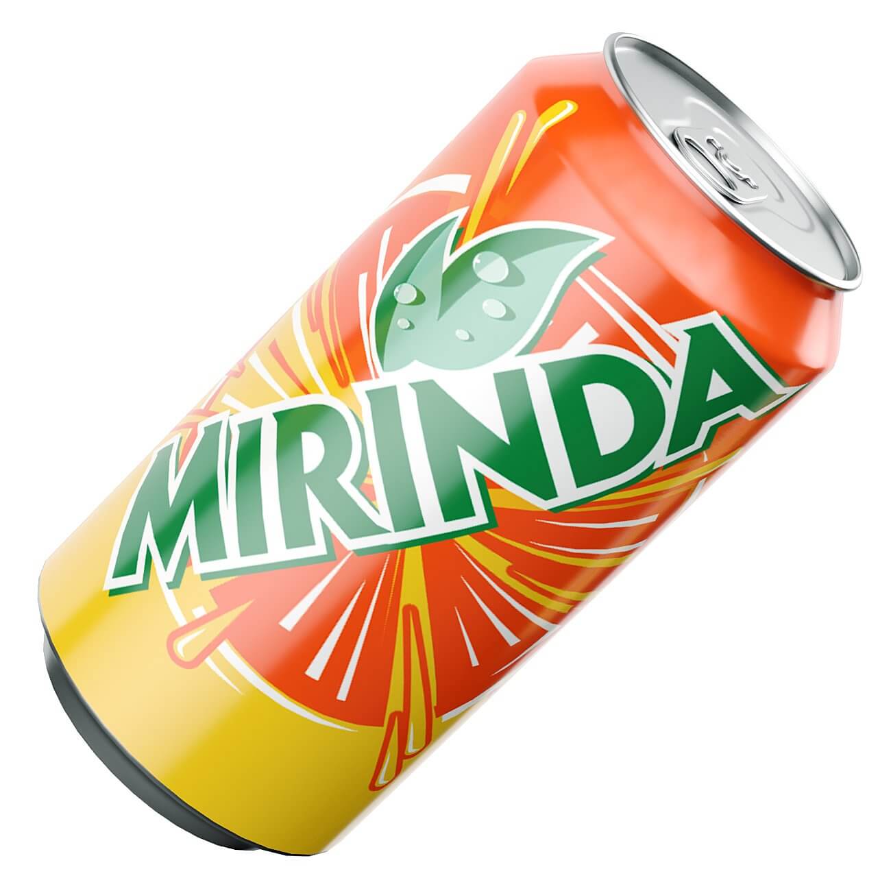 Miranda Orange Cans 440ml - 3D Model by murtazaboyraz
