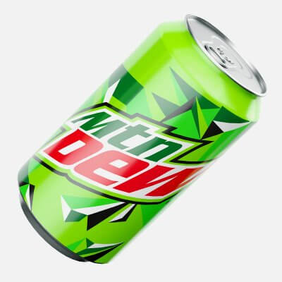 Mtn Dew Cans 440ml - 3D Model by murtazaboyraz