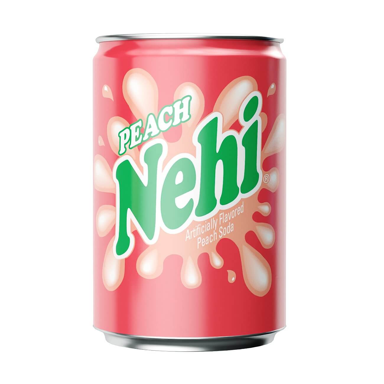 Nehi Peach Soda Can 163ml Slim - 3D Model by murtazaboyraz