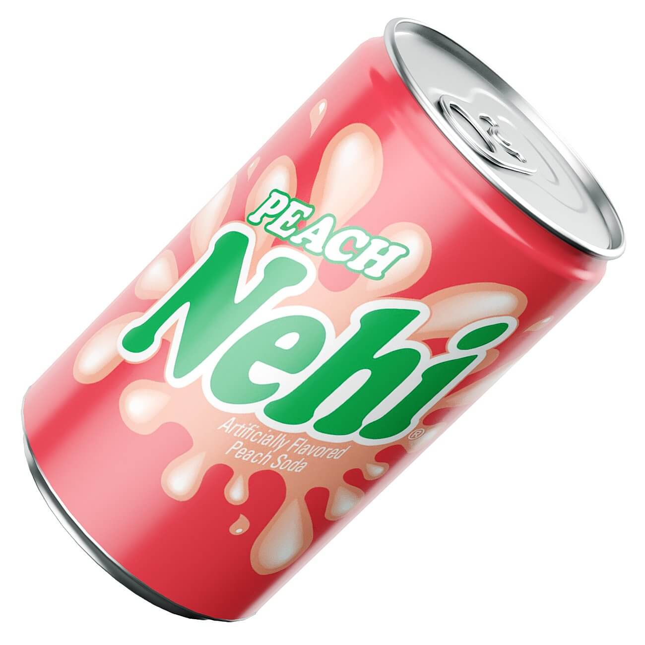Nehi Peach Soda Can 187ml Slim - 3D Model by murtazaboyraz