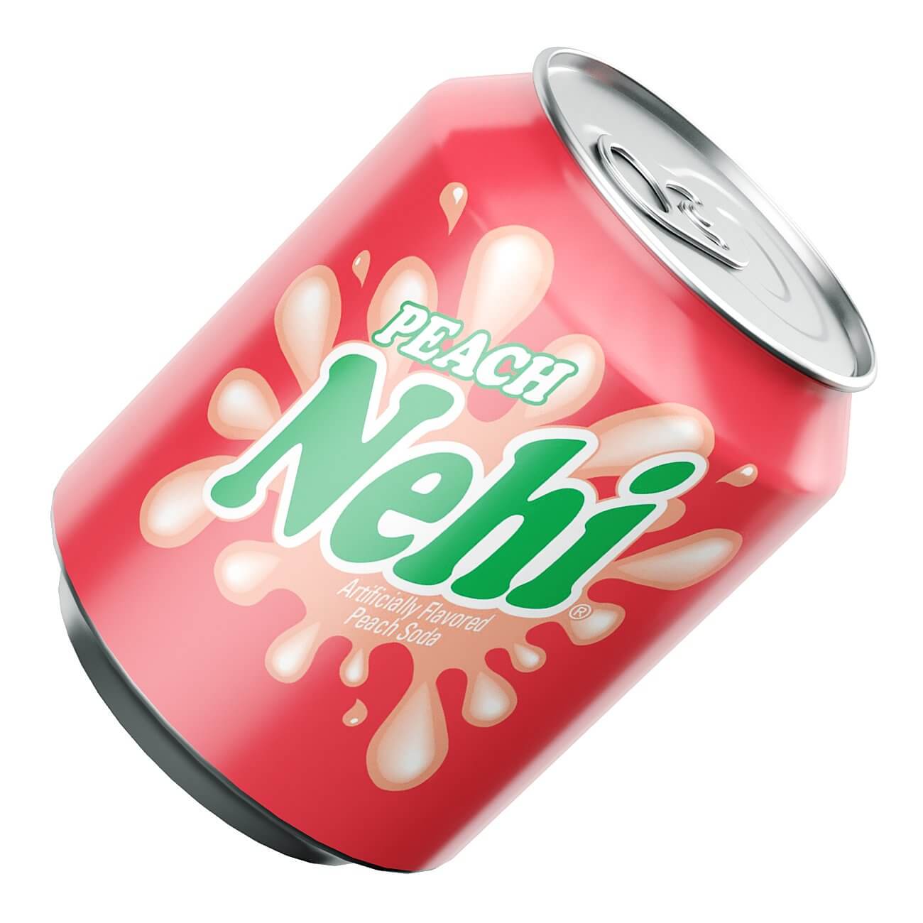 Nehi Peach Soda Can 250ml - 3D Model by murtazaboyraz