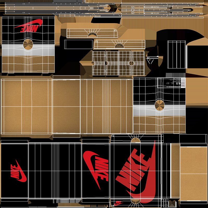 Nike Shoe Box Black - 3D Model by murtazaboyraz