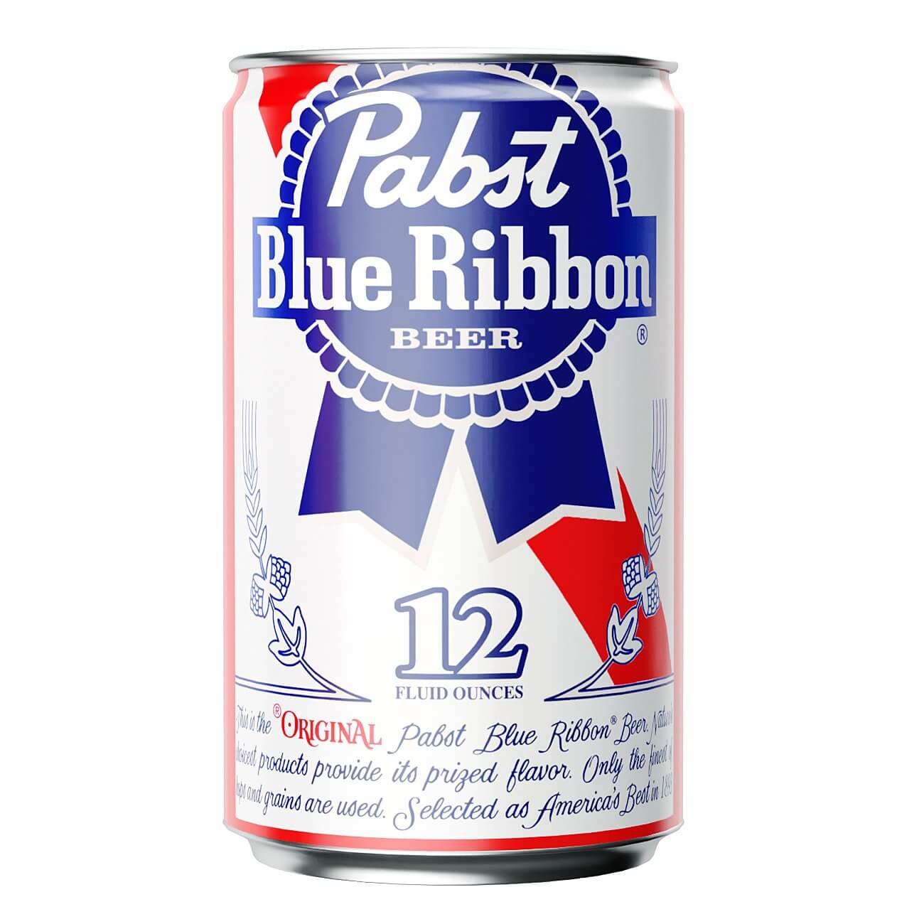 Pabst Blue Ribbon Blue Ribbon Lager Can 187ml Slim - 3D Model by ...