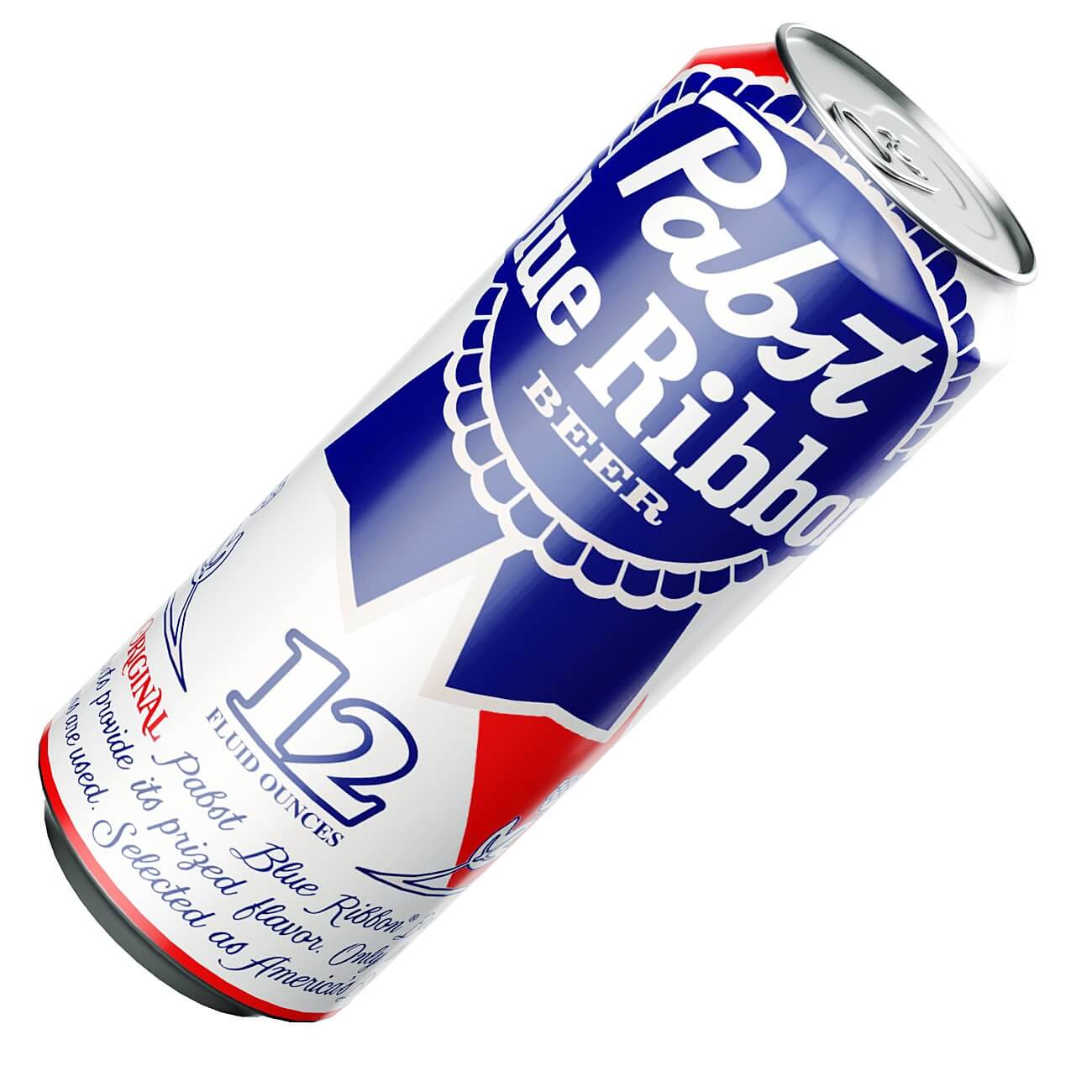 Pabst Blue Ribbon Blue Ribbon Lager Can 568ml - 3D Model by murtazaboyraz