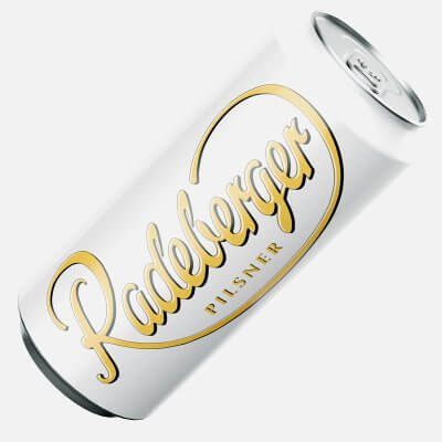 Radeberger Beer Cans 500ml - 3D Model by murtazaboyraz