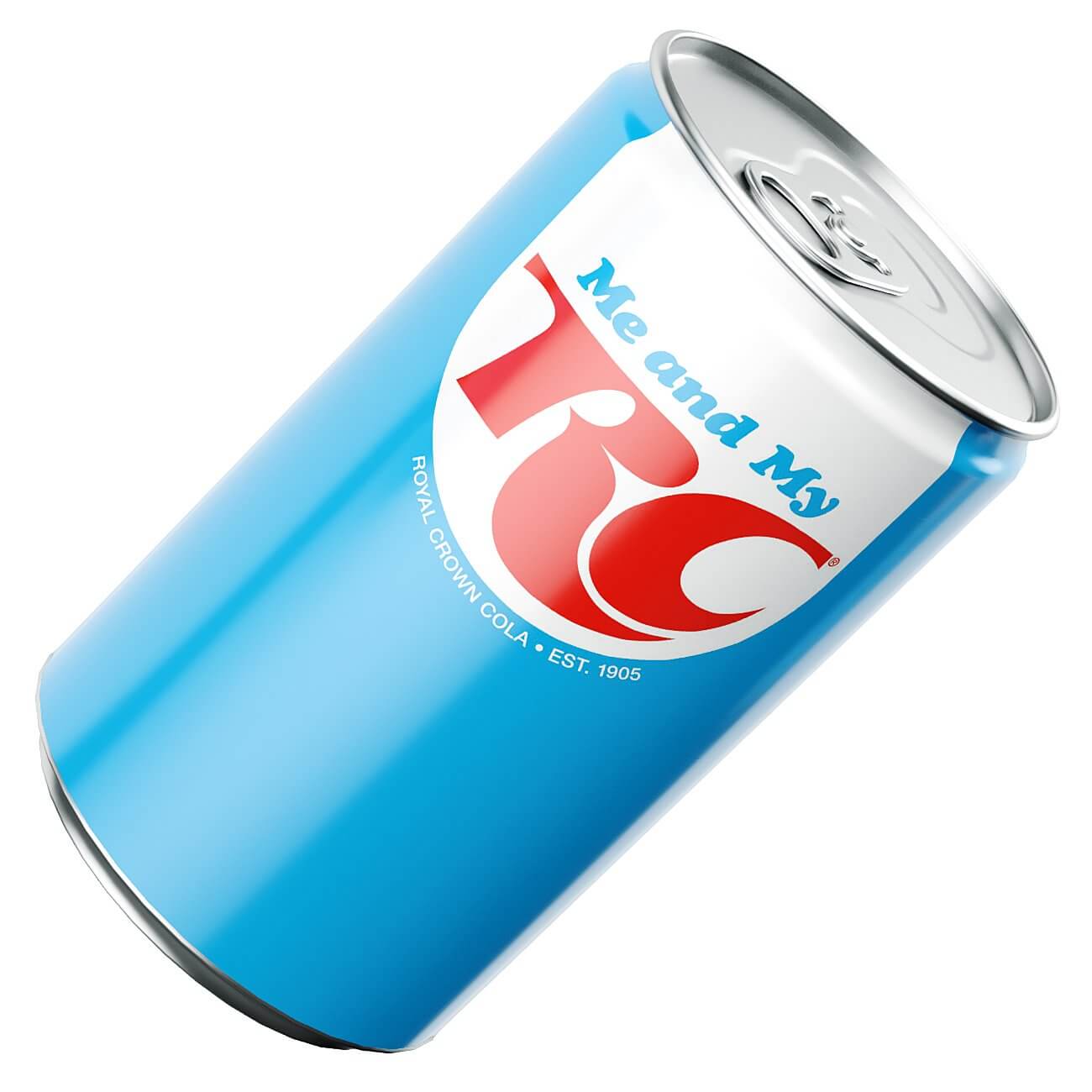 RC Cola Royal Crown Cola Soda Can 187ml Slim - 3D Model by murtazaboyraz