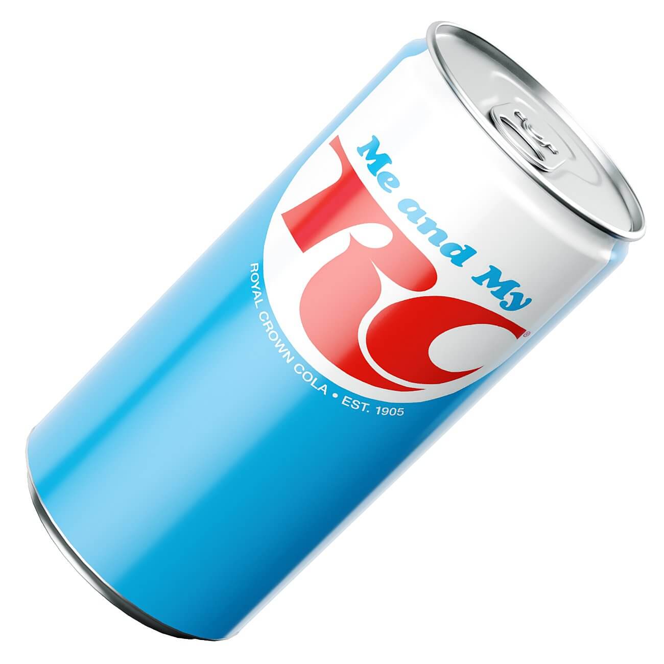 RC Cola Royal Crown Cola Soda Can 250ml Slim - 3D Model by murtazaboyraz