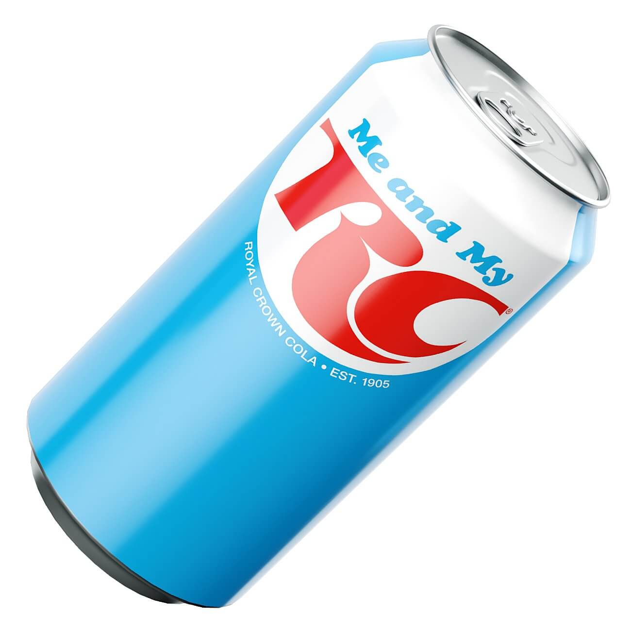 RC Cola Royal Crown Cola Soda Can 440ml - 3D Model by murtazaboyraz