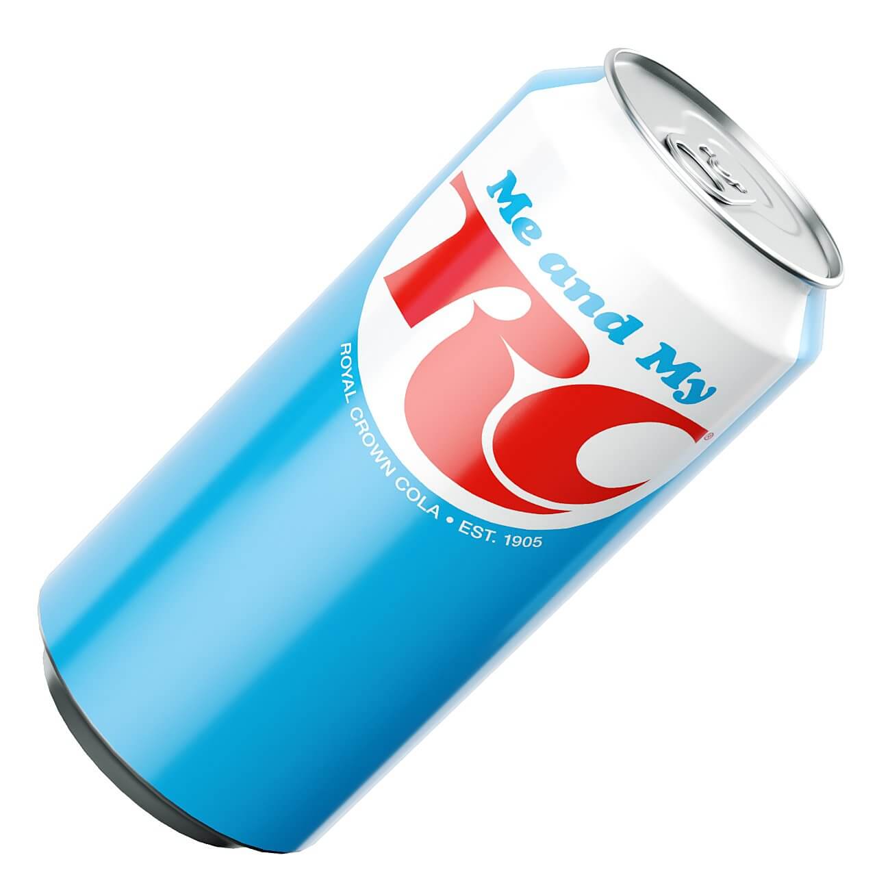 RC Cola Royal Crown Cola Soda Can 500ml - 3D Model by murtazaboyraz