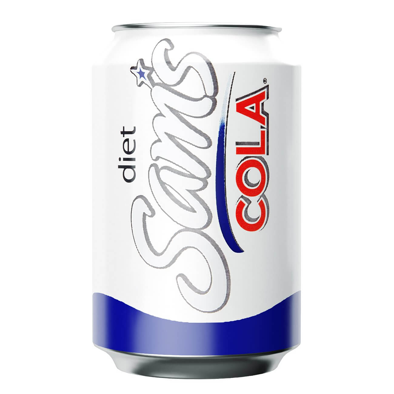 Sams Cola Diet Soda Can 330ml - 3D Model by murtazaboyraz