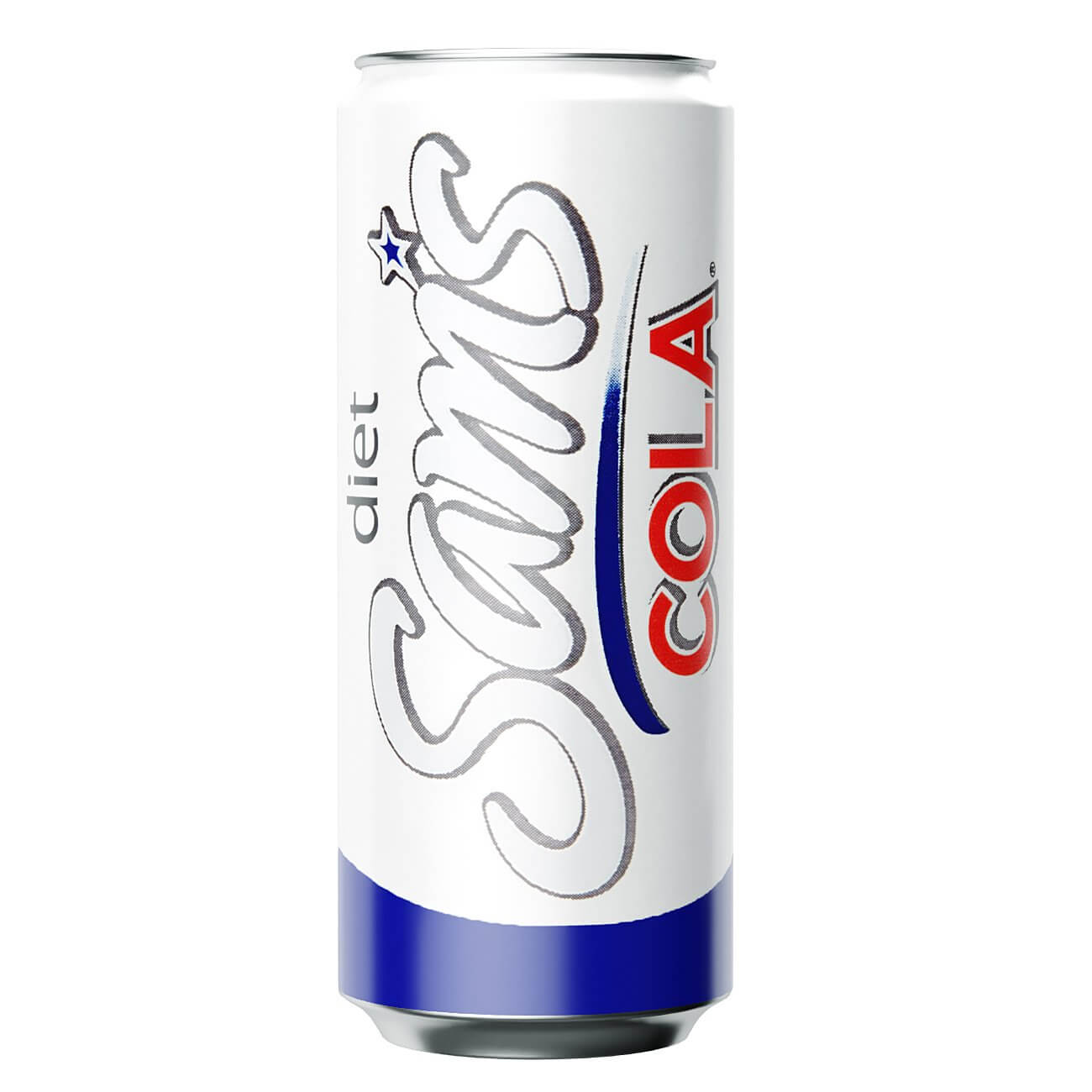 Sams Cola Diet Soda Can 355ml Sleek - 3D Model by murtazaboyraz