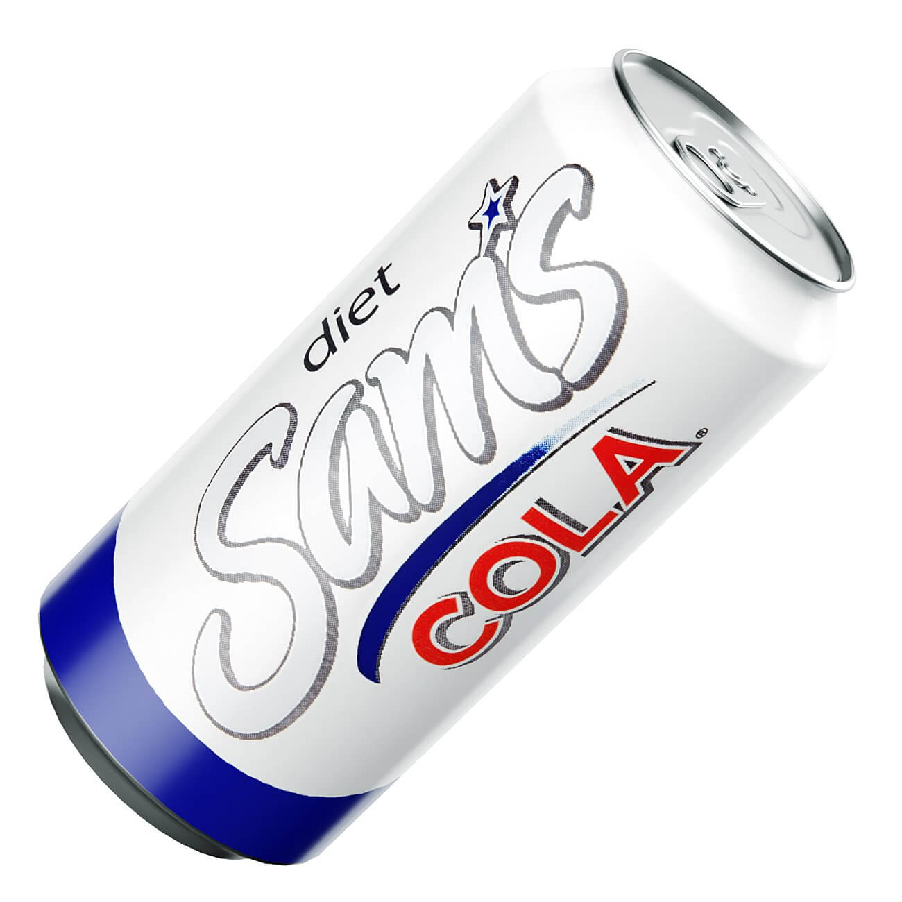 Sams Cola Diet Soda Can 500ml - 3D Model by murtazaboyraz