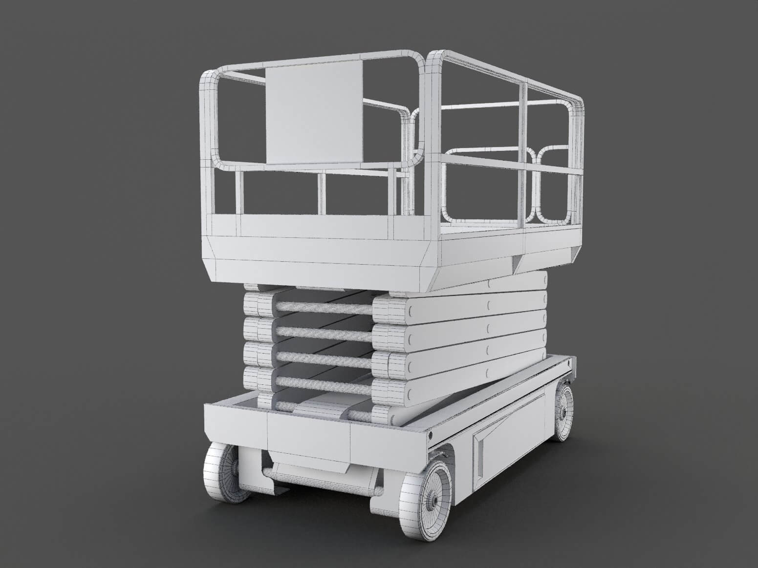 Scissor Lift Platform - 3D Model by murtazaboyraz