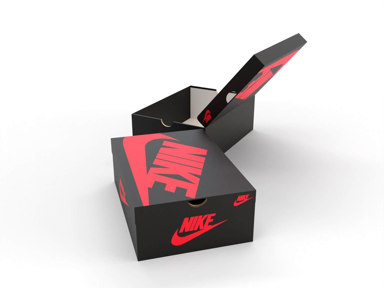 Shoe Box Nike - 3D Model by murtazaboyraz