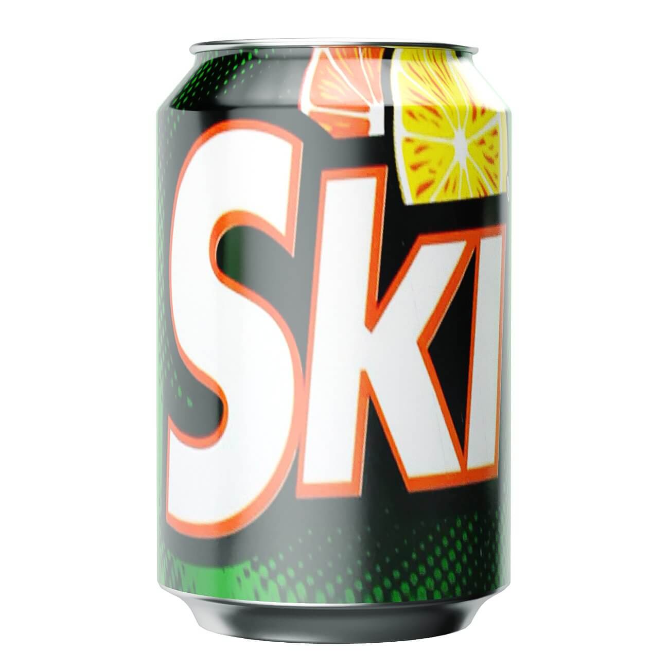 Ski Citrus Soda Can 330ml - 3D Model by murtazaboyraz
