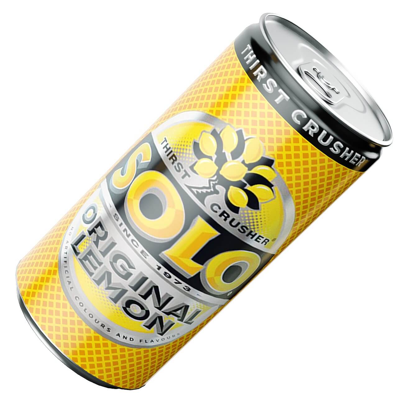 Solo Lemon Cans 250ml Slim - 3D Model by murtazaboyraz