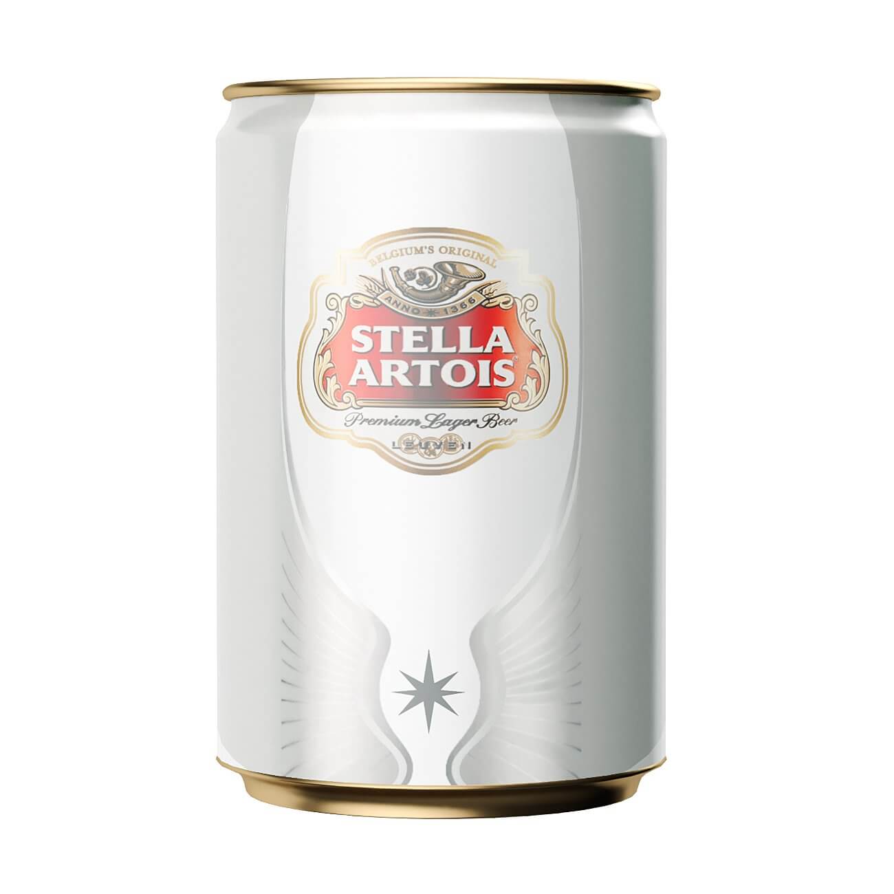 Stella Artois Beer Cans 163ml Slim - 3D Model by murtazaboyraz