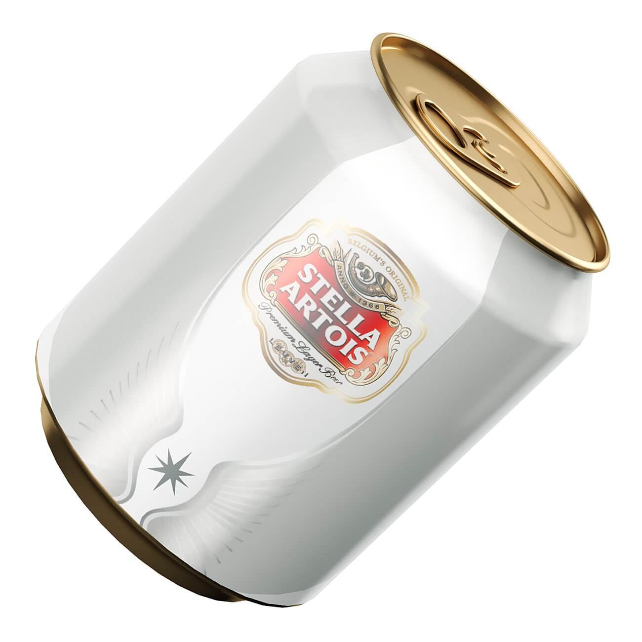 Stella Artois Beer Cans 250ml - 3D Model by murtazaboyraz