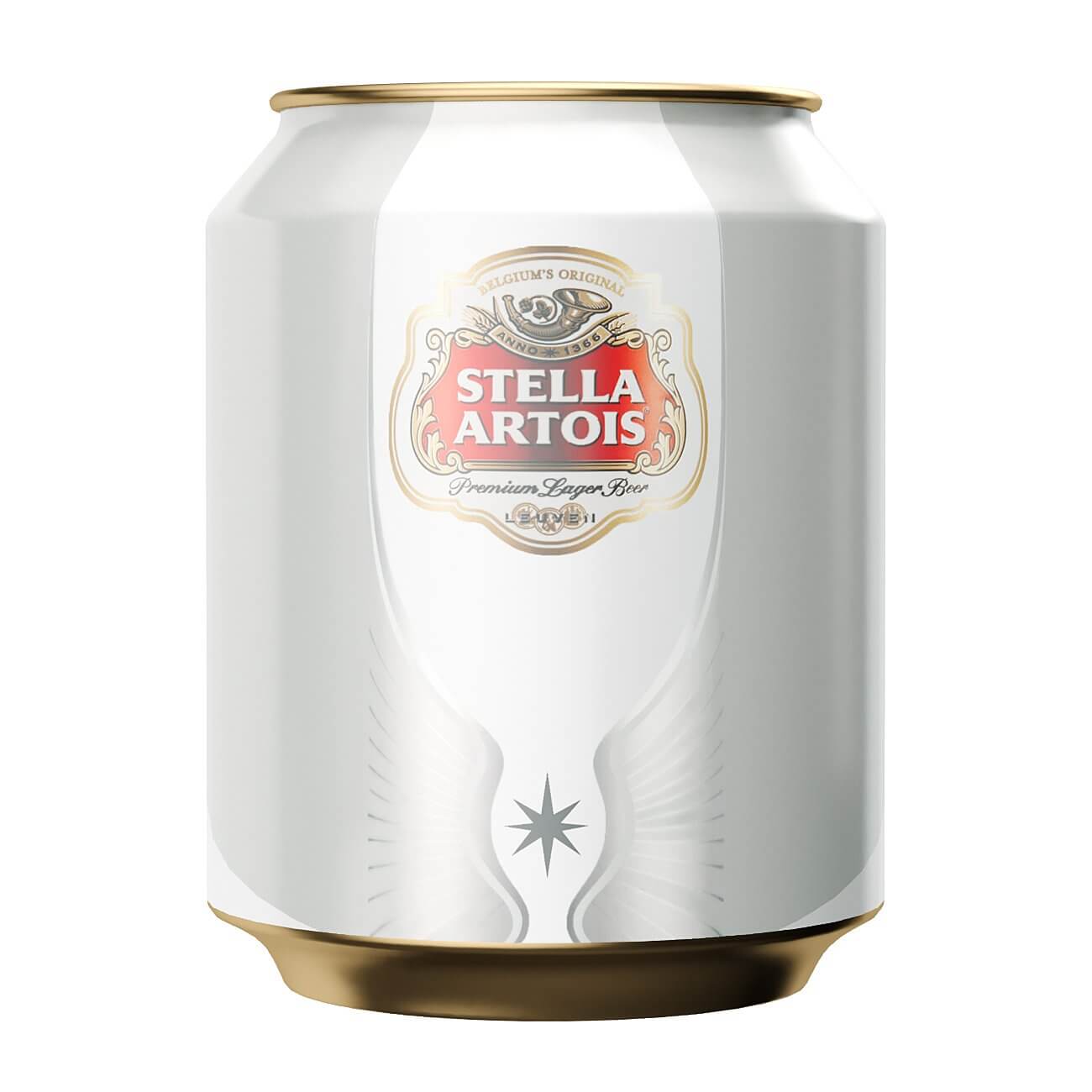 Stella Artois Beer Cans 250ml - 3D Model by murtazaboyraz