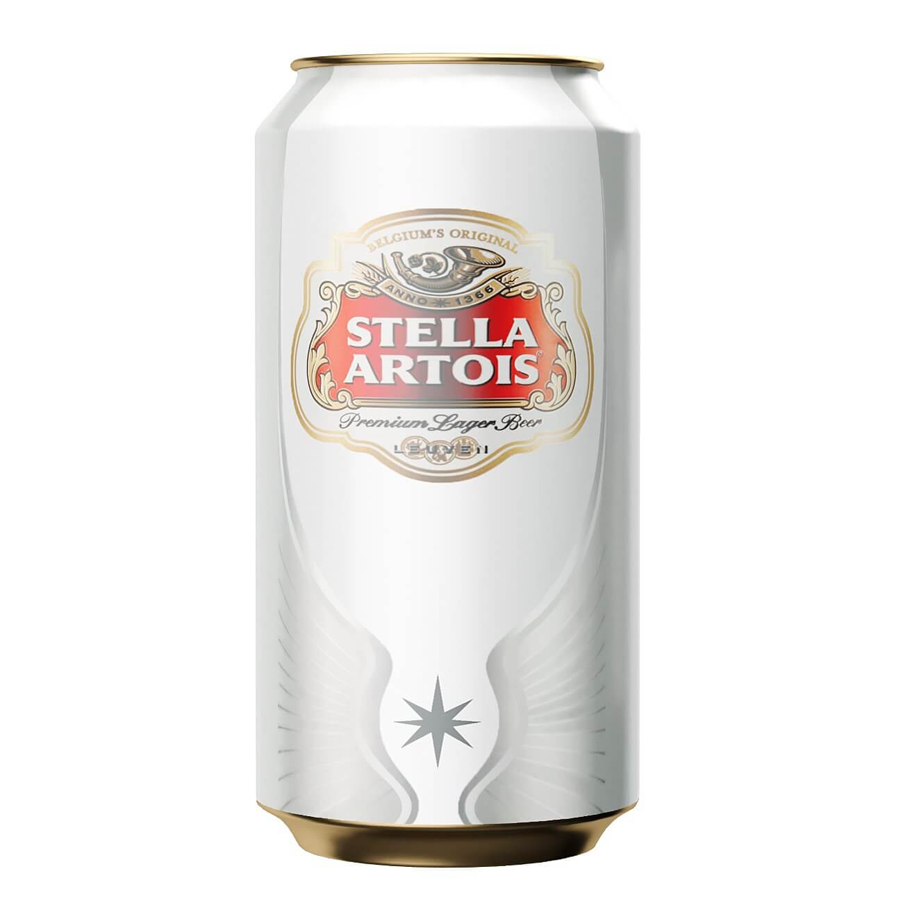 Stella Artois Beer Cans 440ml - 3D Model by murtazaboyraz