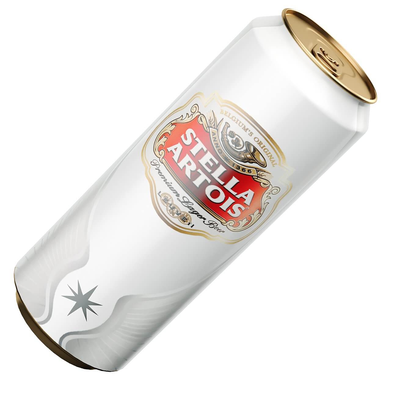 Stella Artois Beer Cans 568ml - 3D Model by murtazaboyraz