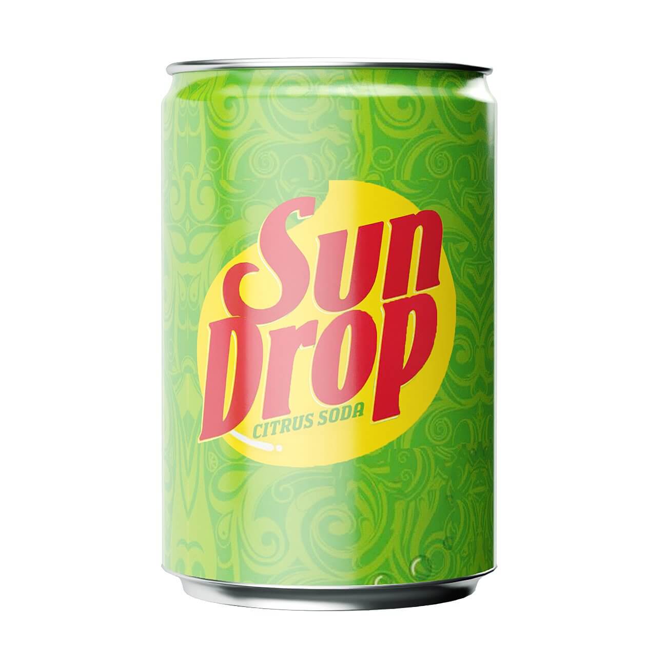 Sun Drop Citrus Soda Can 187ml Slim - 3D Model by murtazaboyraz