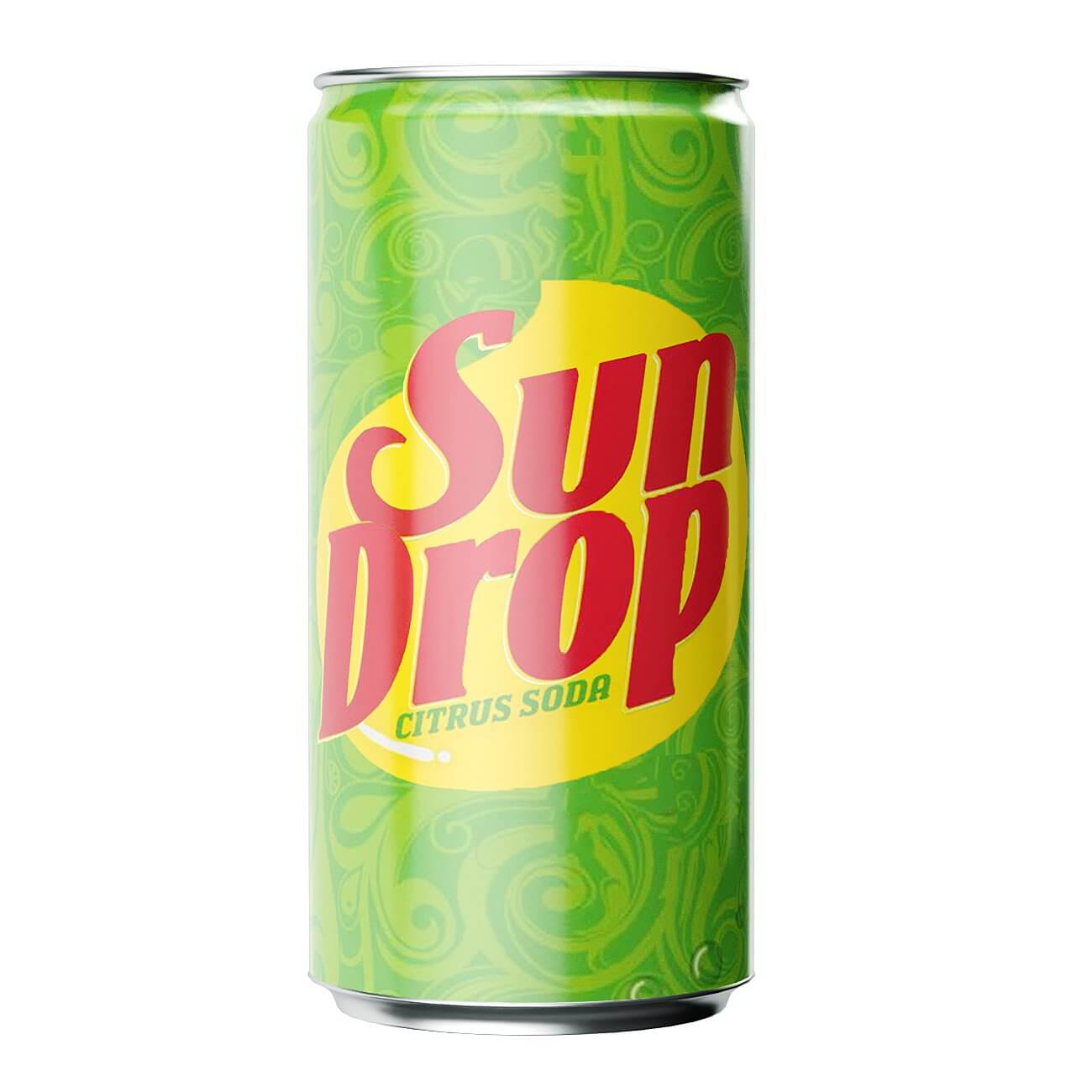 Sun Drop Citrus Soda Can 250ml Slim - 3D Model by murtazaboyraz