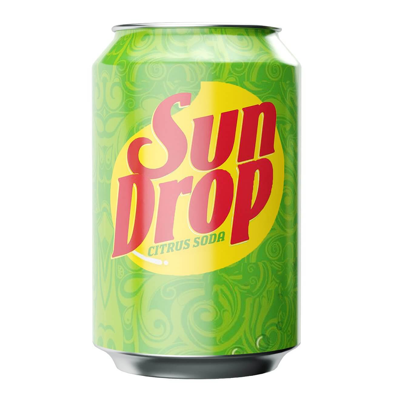 Sun Drop Citrus Soda Can 330ml - 3D Model by murtazaboyraz