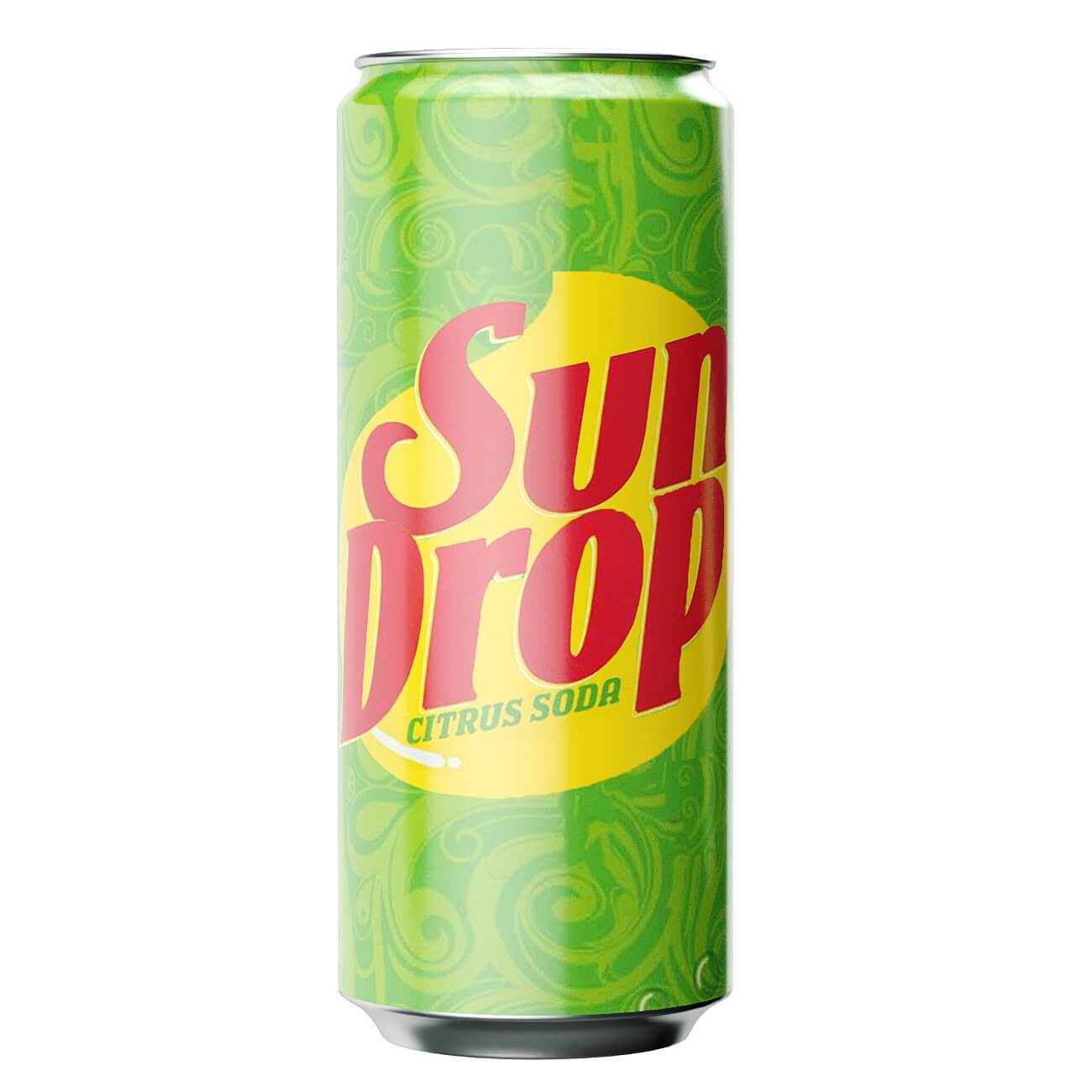 Sun Drop Citrus Soda Can 355ml Sleek - 3D Model by murtazaboyraz