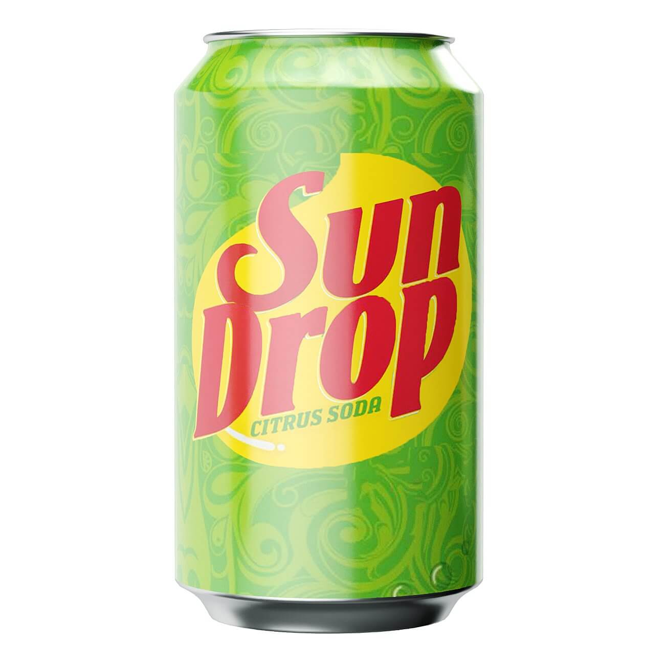 Sun Drop Citrus Soda Can 375ml - 3D Model by murtazaboyraz