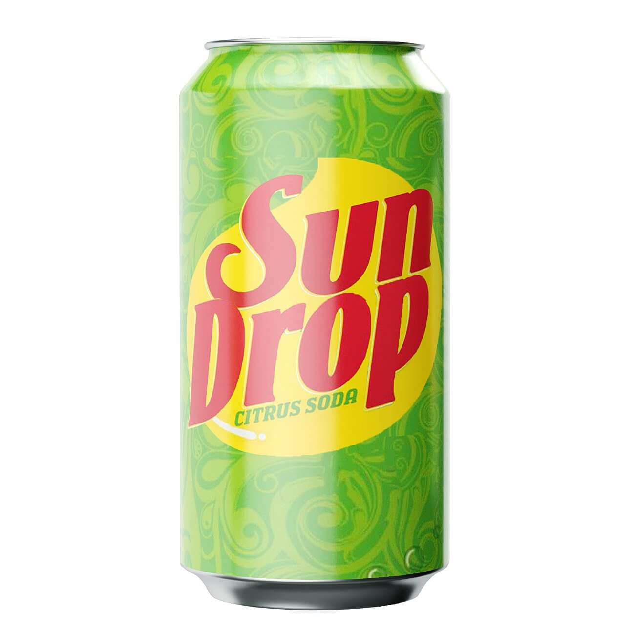 Sun Drop Citrus Soda Can 440ml - 3D Model by murtazaboyraz