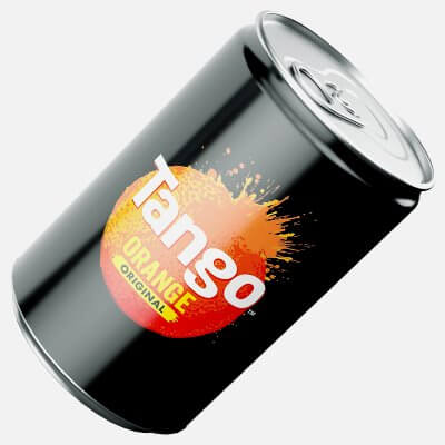 Tango Orange Can 163ml Slim - 3D Model by murtazaboyraz