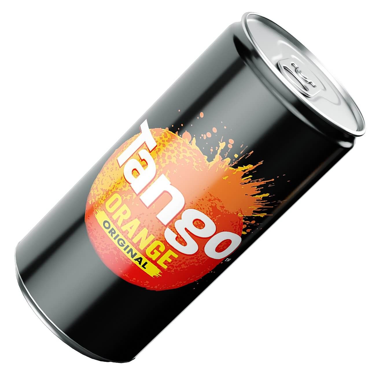 Tango Orange Can 250ml Slim - 3D Model by murtazaboyraz
