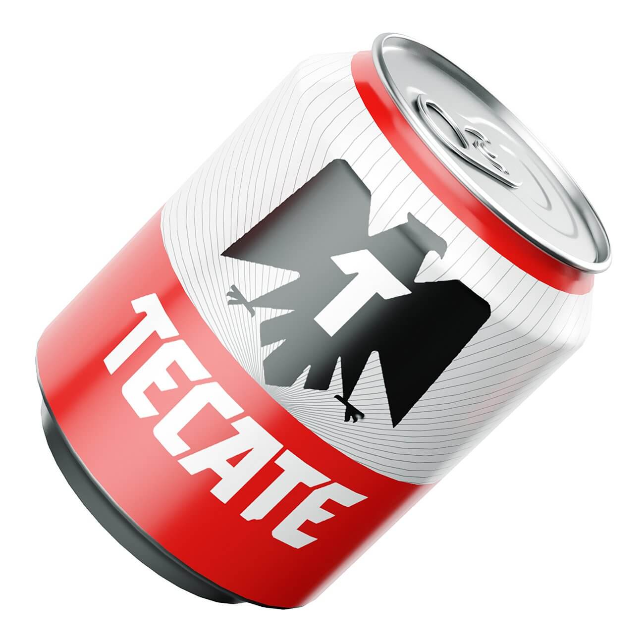 Tecate Original Mexican Lager Beer Can 250ml - 3D Model by murtazaboyraz