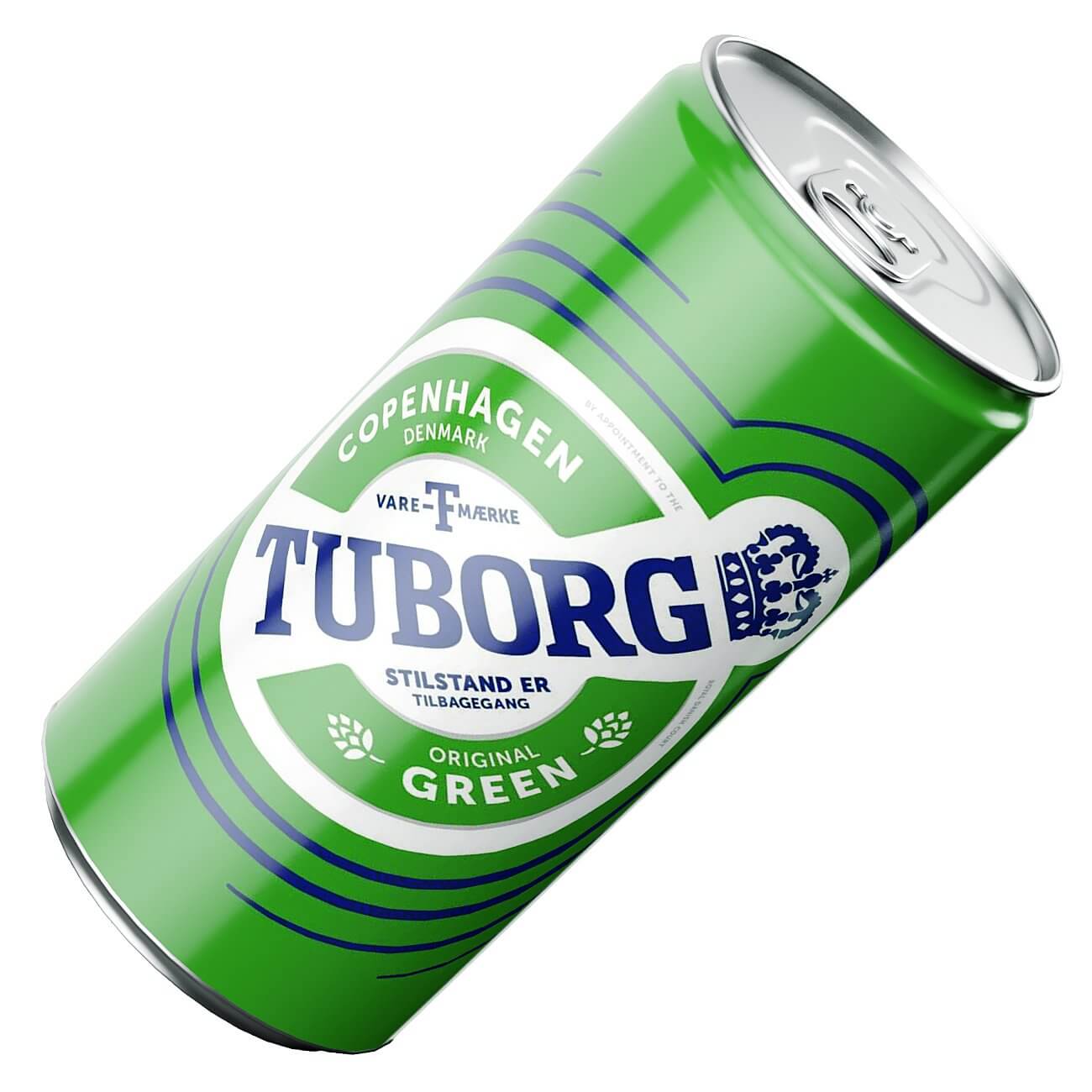 Tuborg Beer Cans 250ml Slim - 3D Model by murtazaboyraz