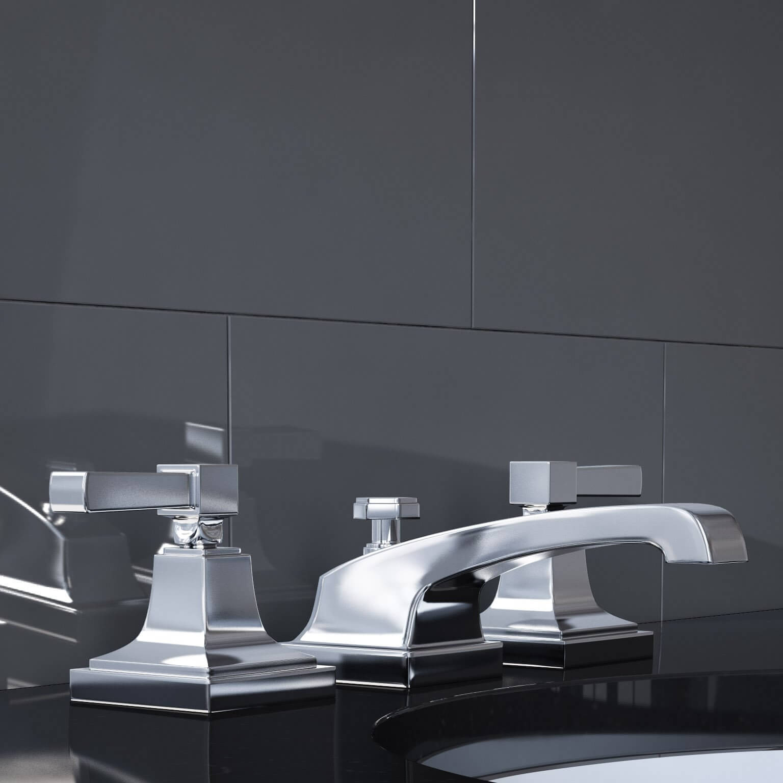 Dillon Widespread Faucet - 3D Model by musladinov