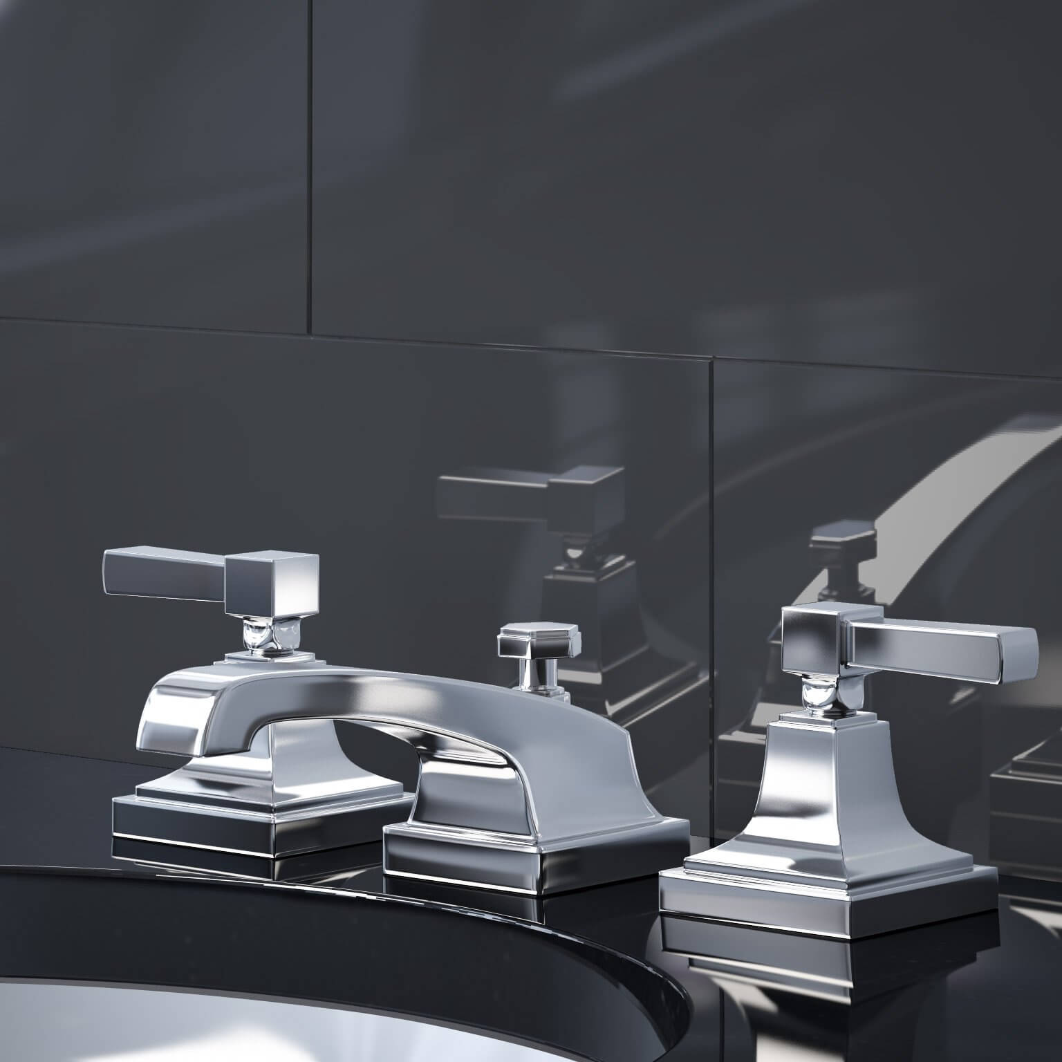 Dillon Widespread Faucet - 3D Model by musladinov