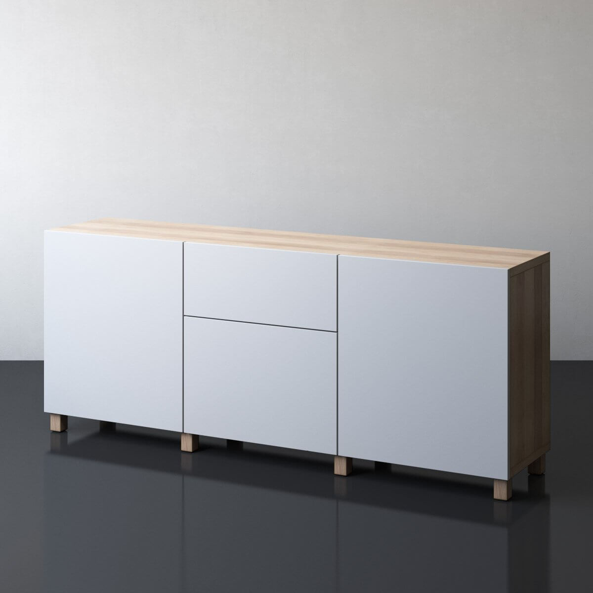 IKEA BESTA Storage Combination with Drawers - 3D Model by musladinov